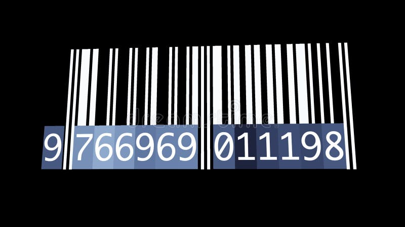 Digital Barcode Numbers Data Scanning Information Background Stock ...
