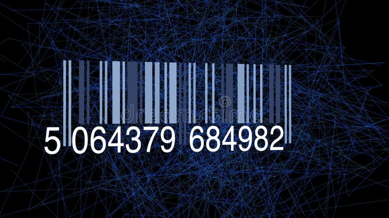 Digital Barcode Numbers Data Scanning Information Background Stock ...