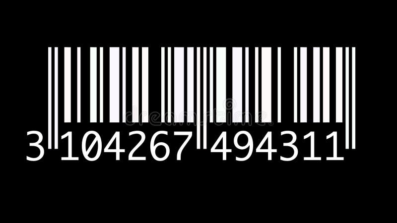 Digital Barcode Numbers Data Scanning Information Background Stock ...