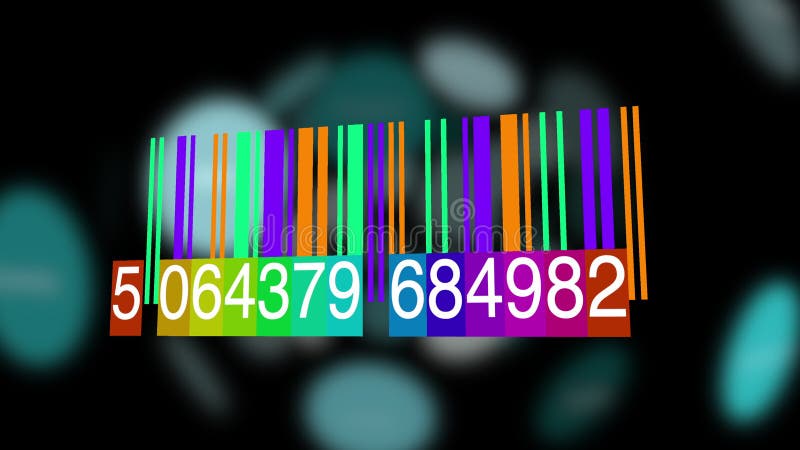 Digital Barcode Numbers Data Scanning Information Background Stock ...