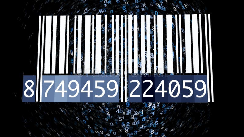 Tracking Bar Code Identification Sticker Label Barcodes Number Motion Graphic Stock Footage ...