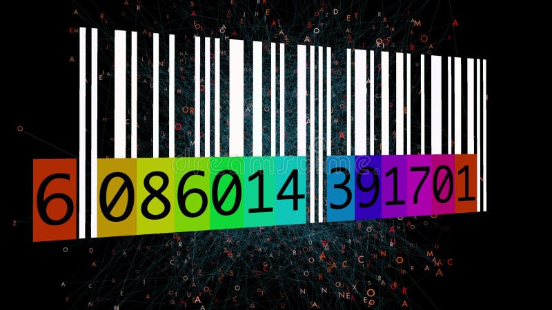 Tracking Bar Code Identification Sticker Label Barcodes Number Motion ...