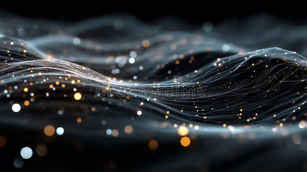 Digital Battlefield Network with Wireframe Overlay in Dark Minimalist ...