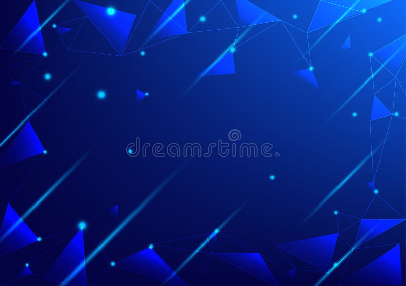 Digital Big Data Blue Background Stock Vector - Illustration of ...