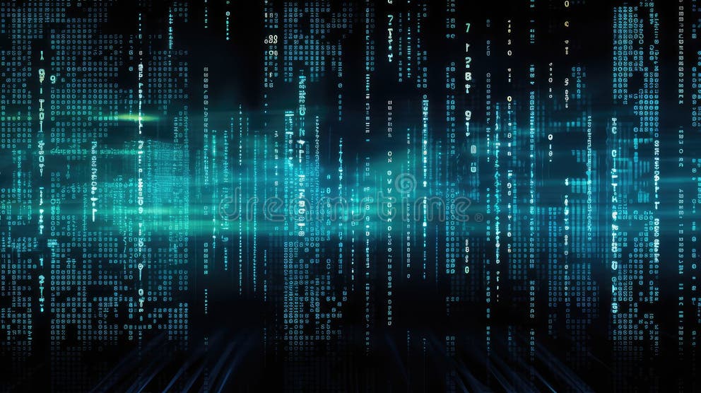 Digital big data pattern stock illustration. Illustration of pattern ...