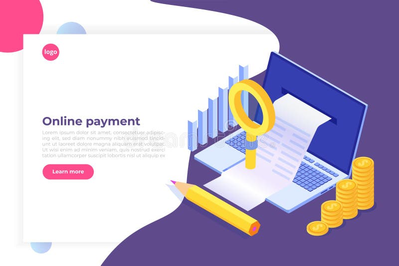 Digital Bill, Electronic Receipt or Invoice Vector Illustration ...