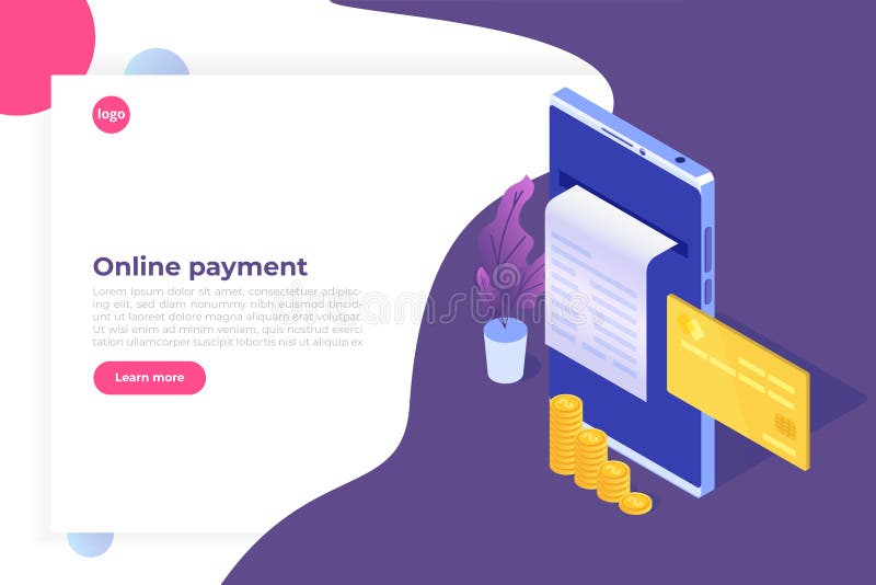 Digital Bill, Electronic Receipt or Invoice Vector Illustration ...