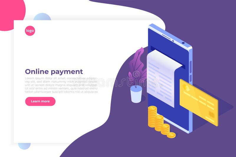 Digital Bill, Electronic Receipt or Invoice Vector Illustration ...