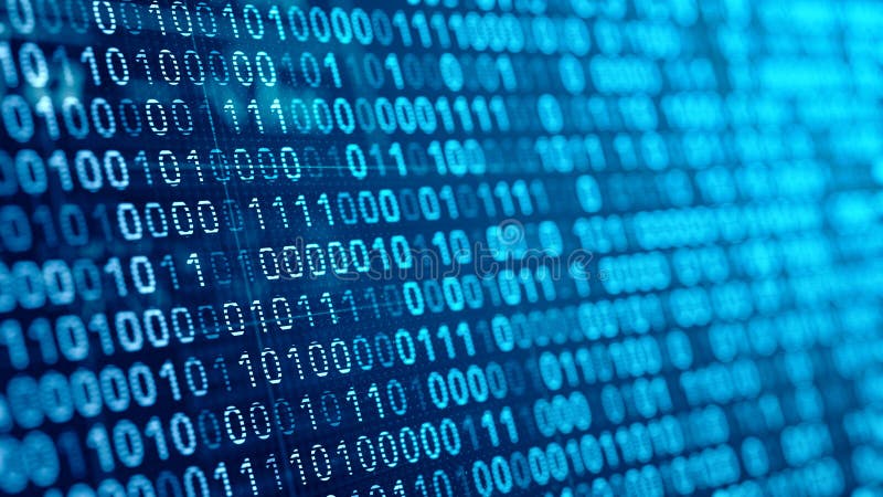 Digital Binare Codehintergrund Stock Abbildung - Illustration von ...