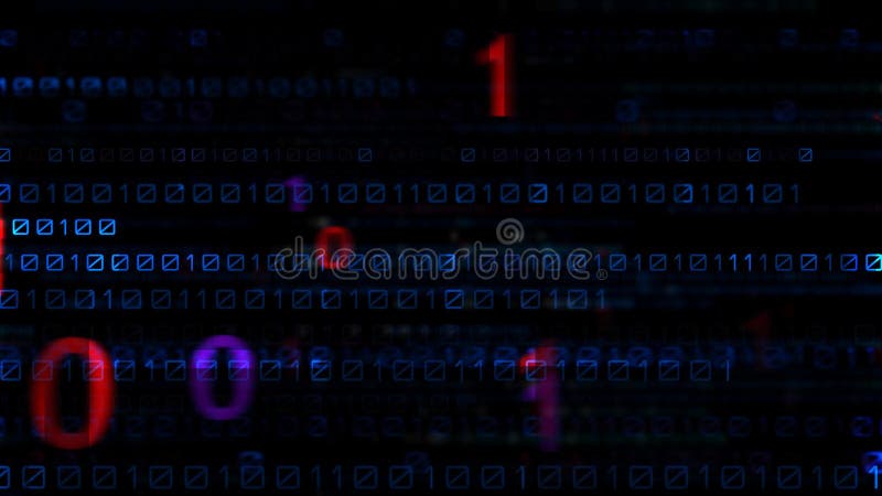 Binary Background with World Map. Computer Digits. Numeric Data Background Stock Footage - Video ...