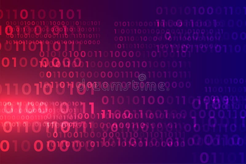 Digital Binary Code Algorithm Stream Matrix Background Stock Vector Illustration Of Wallpaper