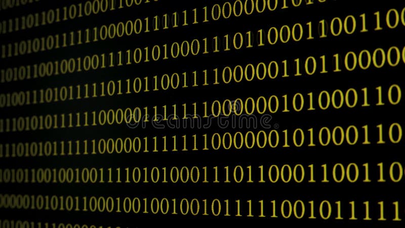Digital Binary Code Background in Abstract Design for Technology Themes Stock Footage - Video of ...
