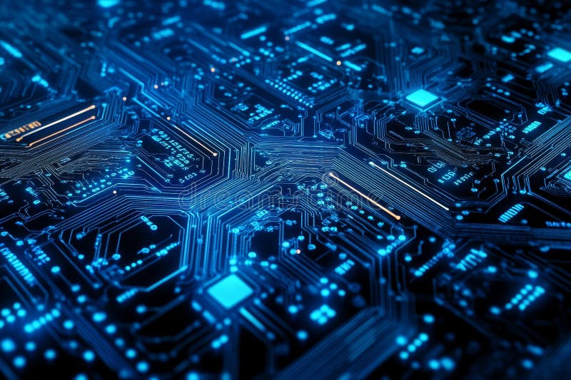 The Digital Binary Code Background Consists of Abstract Technology Chip ...