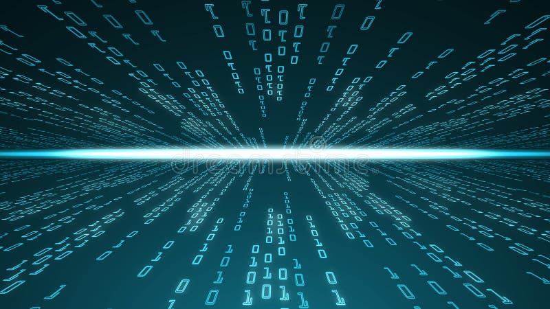 Digital Binary Code Background Technology Data Binary Code Network With Technology And