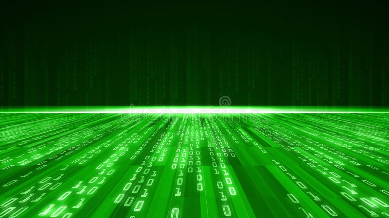 Digital Binary Code Background Technology Data Binary Code Network With Technology And
