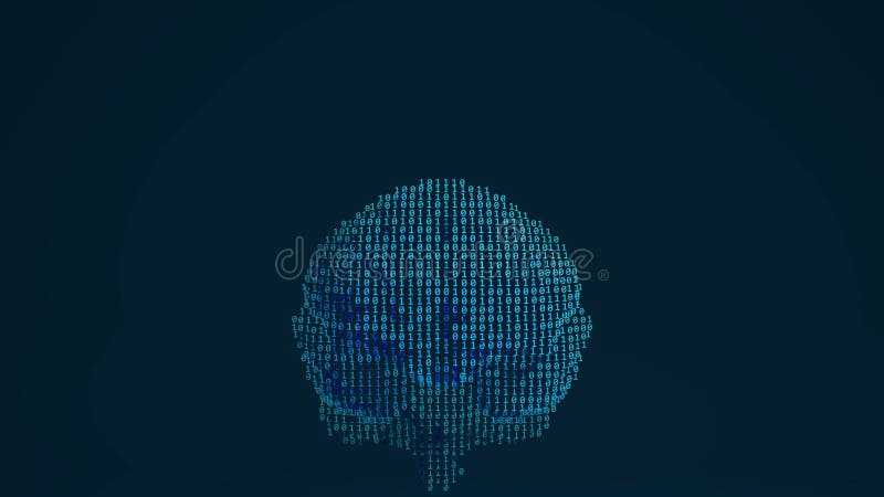 QR Code Brain. Silhouette Human Brain with Qr Code Stock Vector ...