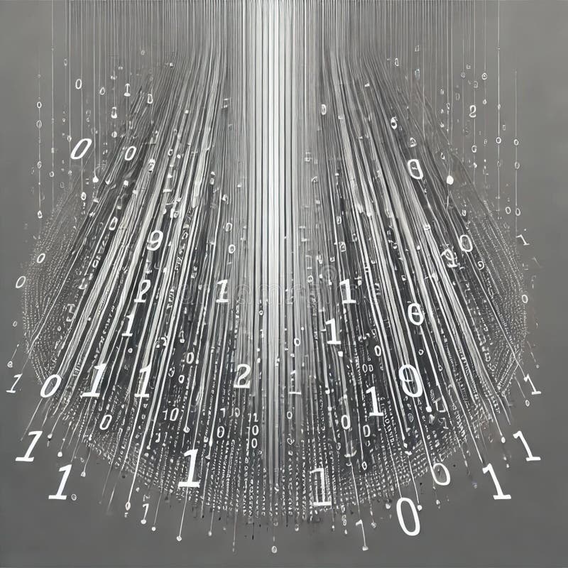 Binary Background Falling Number Stock Illustrations 884 Binary