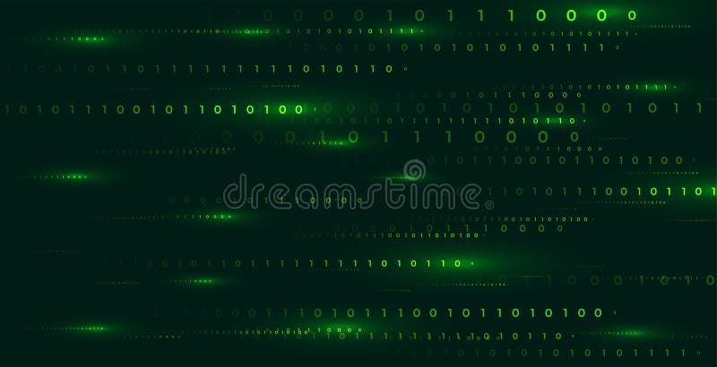 Digital Binary Code Cyberspace Matrix Wallpaper Design Stock Vector - Illustration of futuristic ...