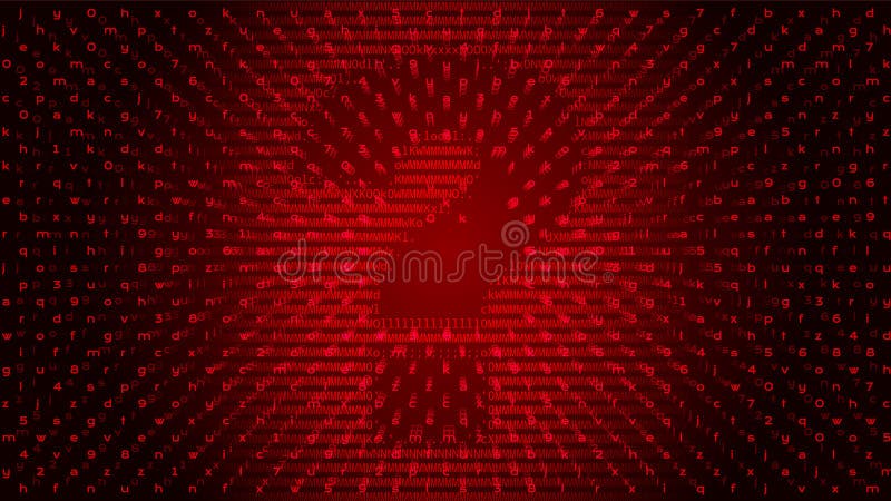 Digital Binary Code on Dark BG with Question Mark Stock Vector ...