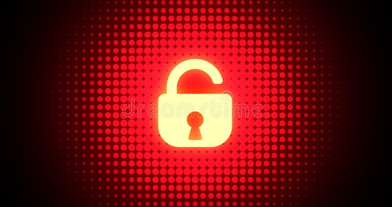 Digital Binary Code on Dark Red Background. Data Breach Stock Vector ...