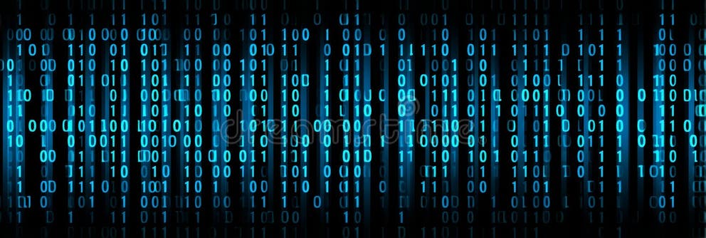 Digital Binary Code Data Background. Abstract Technology Pattern. Programming, Coding Concept ...