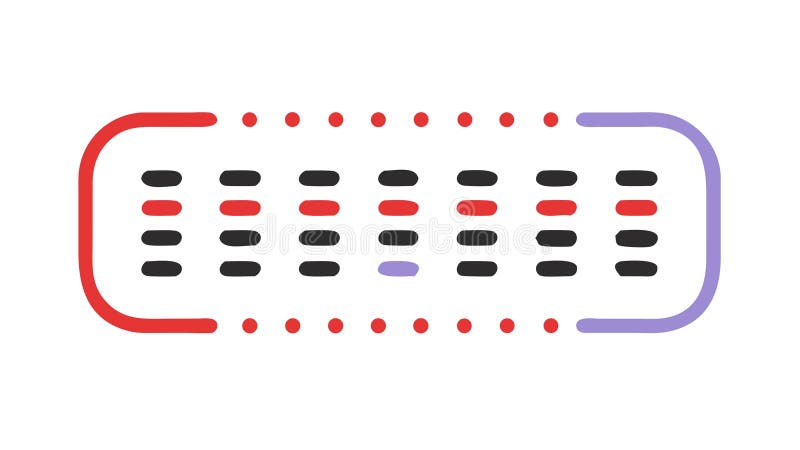 Digital Binary Code Icon, Circuit Board Technology, Vector Design ...