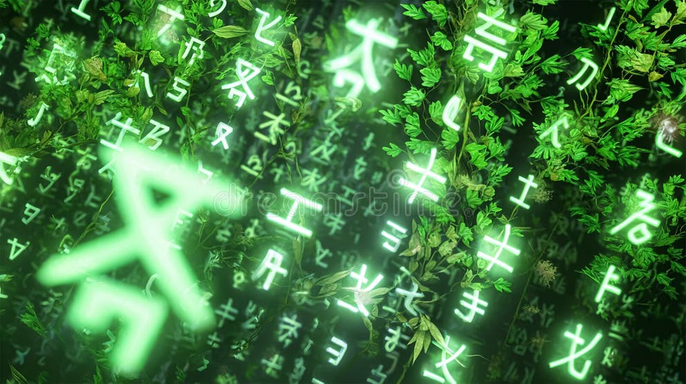 Digital Binary Code Matrix Background 3d Rendering Of A Scientific