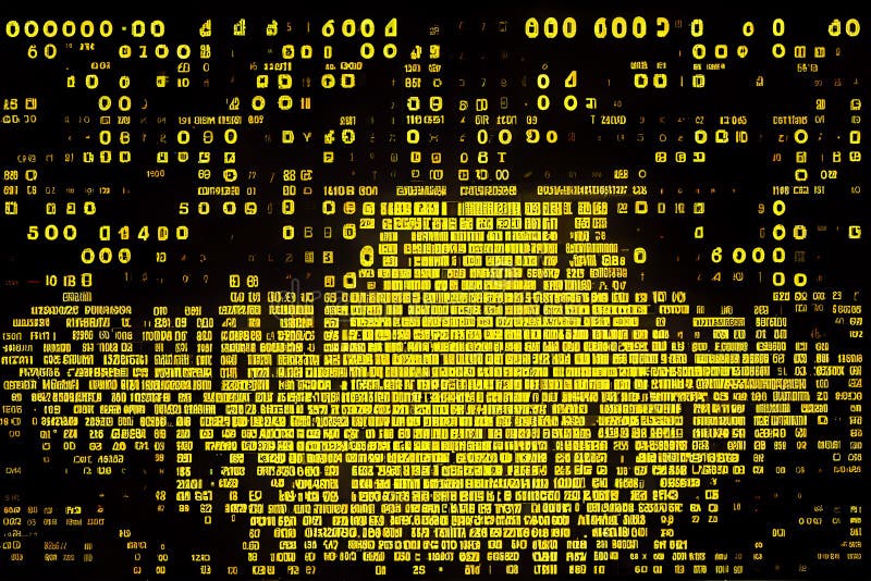 Digital Binary Code Matrix Background Stock Image Image Of Pattern Data 269113379