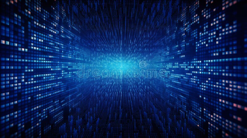 Digital Binary Code Matrix Background Generative Ai Stock Image Image Of Abstract Electronic