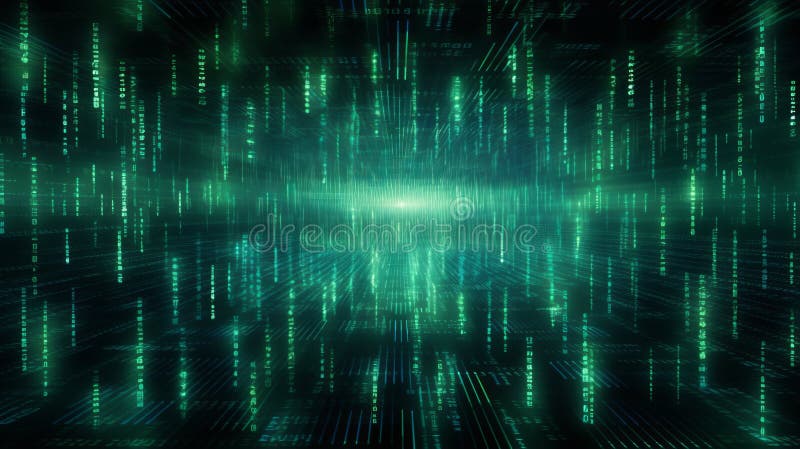 Digital Binary Code Matrix Background. Generative AI Stock Illustration ... Digital Binary Code Matrix Background. Generative AI Stock Illustration ...