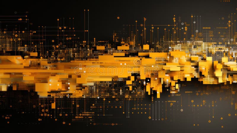 Digital Binary Code Matrix Background Scientific Technology Data Binary Code Network Conveying