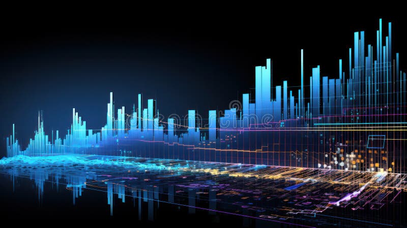 Digital Binary Code Matrix Background Scientific Technology Data Binary Code Network Conveying