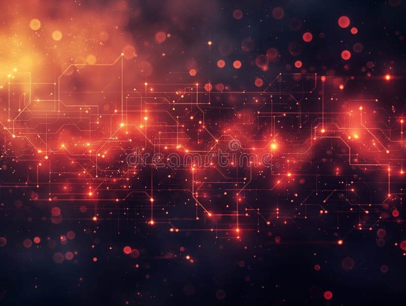 Digital Binary Code Matrix Background Scientific Technology Data Binary Code Network Stock