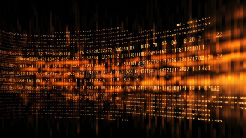 Digital Binary Code Matrix Background Stock Image Image Of Digits Computer 269113401
