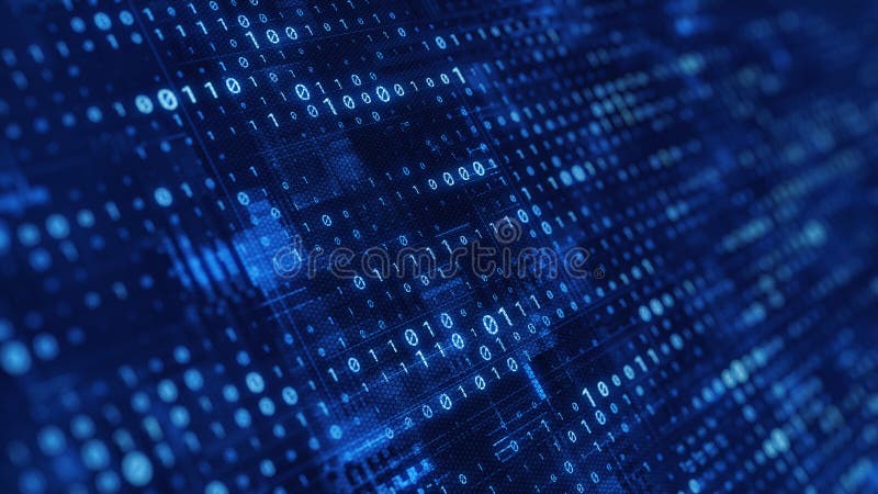 Binary code background stock illustration. Illustration of columns ...