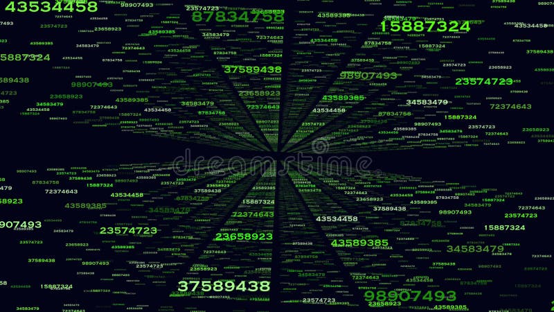 Digital Binary Code with Random Neon Led Numbers on Digital Screen Stock Footage - Video of ...