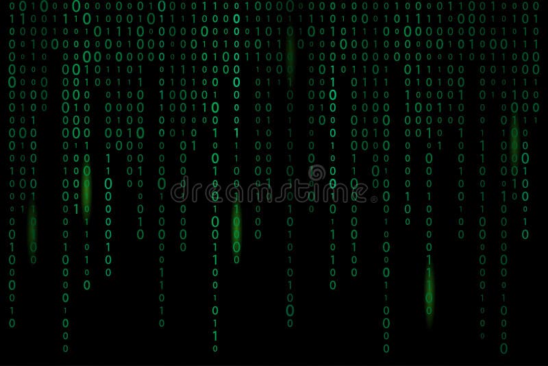 Digital Binary Code and Streaming Data Wallpaper Design Stock Illustration - Illustration of ...