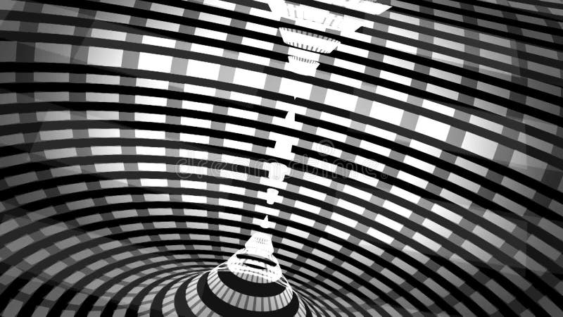 A Digital Binary Data Plexus Funnel Made Of Digital Nodes And Connection Paths Abstract Vortex