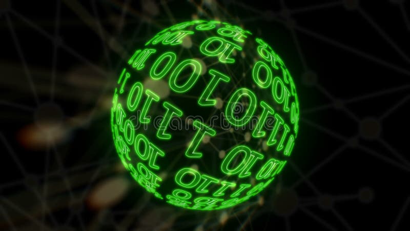 Digital Binary Data Scan Loop Background Stock Video Video Of Future 1584