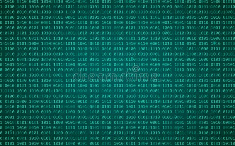 Binary Matrix Code Computer Data Stream Digital Security Codes And Gray Coding Information