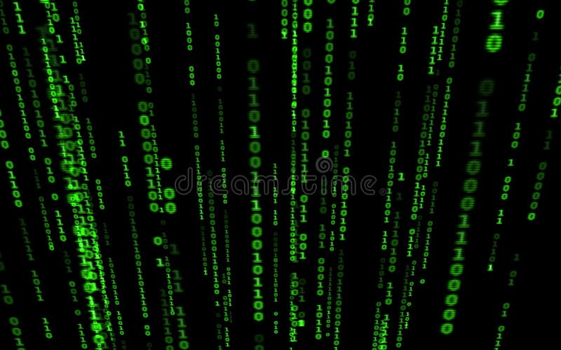 Computer Code Falling Matrix Style. Stock Illustration - Illustration ...