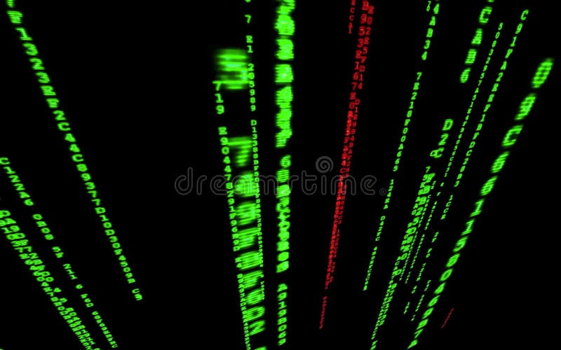 Computer Code Falling Matrix Style. Stock Video - Video of internet ...