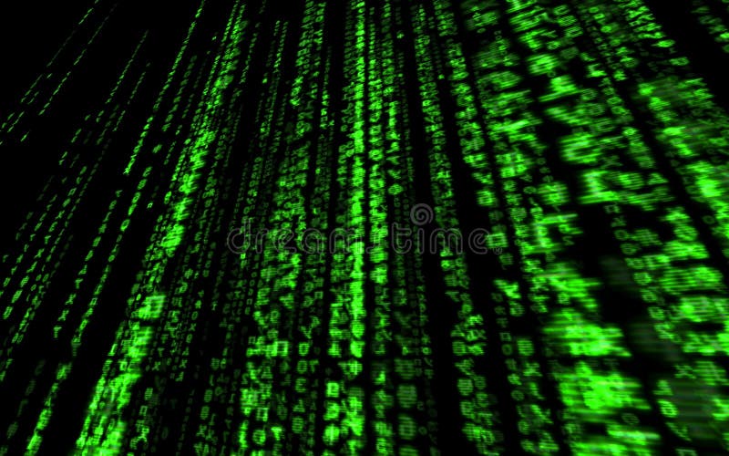 Green Falling Matrix Code Stock Illustrations – 412 Green Falling ...