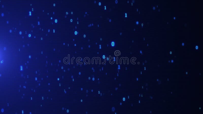 Digital Binary Data, Streaming Code Matrix Background. Concept, Programming Coding Hacker ...
