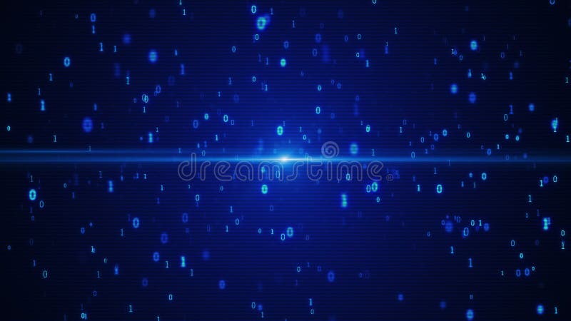Digital Binary Data Streaming Code Matrix Background Concept Programming Coding Hacker
