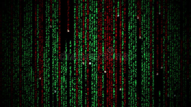 Matrix Dropping Code.Digital Binary Data, Streaming Code Zoom Background Digital Binary Data ...