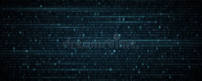 Binary Software Code Background. Random Binary Numbers of Program Code. Digital Data Technology ...