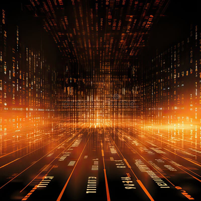 Digital Binary Website Header Banner Stock Image - Image of header ...