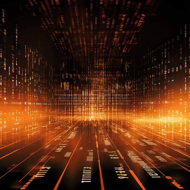 Digital Binary Website Header Banner Stock Image - Image of header ...