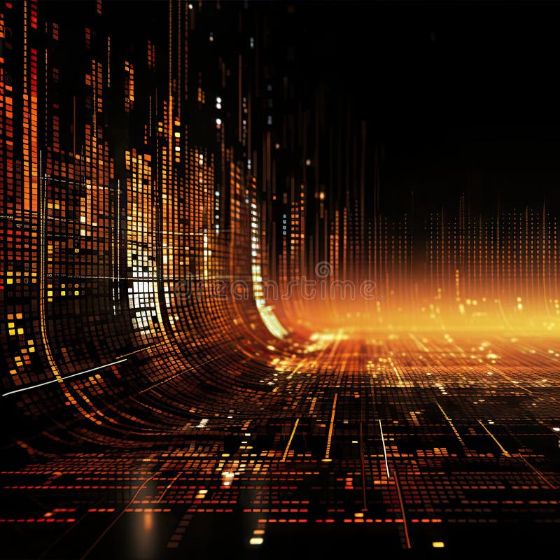 Digital Binary Website Header Banner Stock Image - Image of digital ...